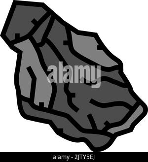 slate stone rock line icon vector illustration Stock Vector Image & Art ...