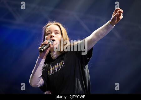 Trondheim, Norway. 20th, August 2022. The Norwegian singer and ...