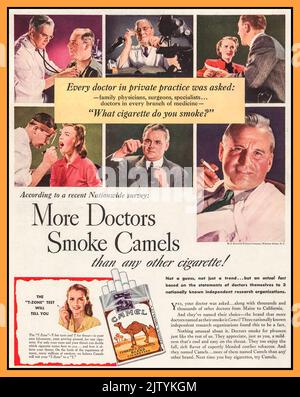 1950s Cigarette Advertising Doctors Cigarette Smoking Endorsement 'More ...
