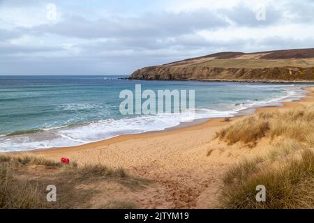 melvich beach along the North Coast 500 in the Scottish highlands ...