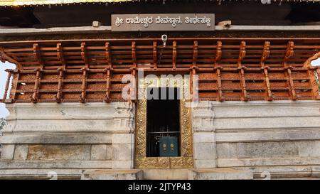 The Kerala Style Shri Rameshwara Temple, Located in the Bank of Tunga ...