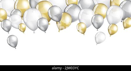 Festive party balloons isolated elements Stock Photo - Alamy