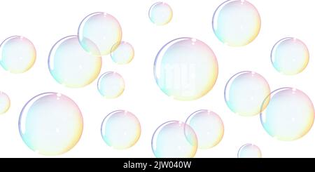 Rainbow colors sweet bubbles illistration large background Stock Photo ...