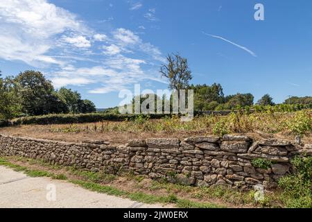 Boveda de Mera, Spain. Fields around this small Galician village Stock ...