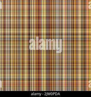 Woodland brown tartan seamless pattern textile. Tonal autumnal forest ...