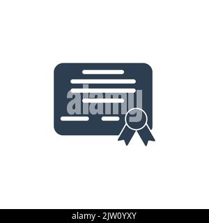 Diploma or certificate badge. Pictogram for websites, applications and ...