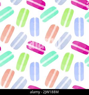 Macaroons cartoon seamless candy cake pattern for wrapping paper and ...