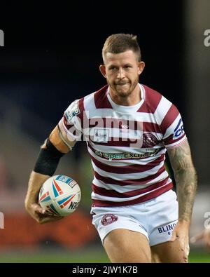 Wigan Warriors' Cade Cust during the Betfred Super League match at DW ...