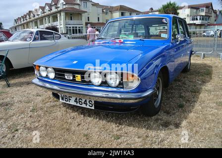 A 1977 Triumph 2500S parked up on display at the English Riviera ...