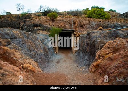 Old Underground Tunnel - Blinman - Australia Stock Photo - Alamy