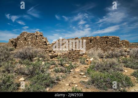 Fort La Clede ruins, Red Desert, Overland Trail, Wyoming, USA Stock ...