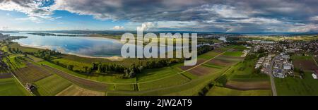 Triboltingen, view of the Lake Rhine and the UNESCO World Heritage Site ...
