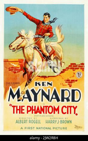 Vintage western. film poster - Ken Maynard - Honor of the Range ...
