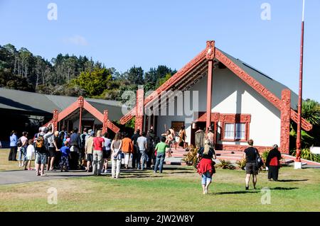 Maori Meeting House (Wharenui), Whakarewarewa Living Maori Village ...