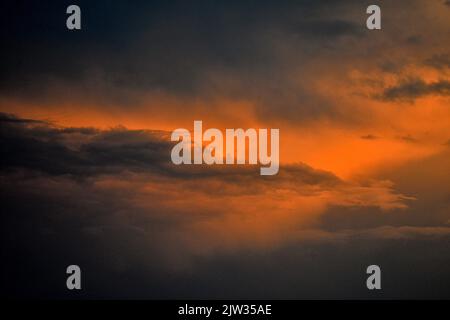 Marseille, France. 02nd Sep, 2022. Storm clouds over Marseille, France ...