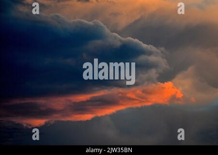 Marseille, France. 02nd Sep, 2022. Storm clouds over Marseille, France ...