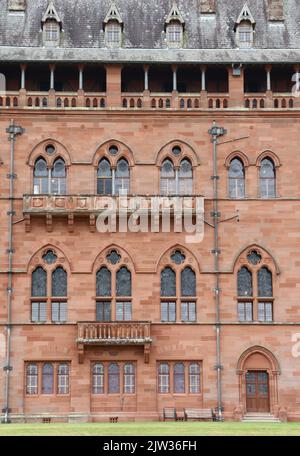 Facade detail, Mount Stuart, Isle of Bute, Scotland Stock Photo - Alamy