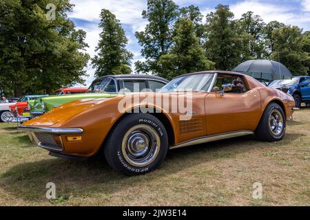 1972 Corvette Stingray coupe on display at the American Auto Club Rally ...
