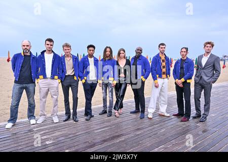 Taddeo Kufus attends a photocall for the movie Les Rascals during the ...