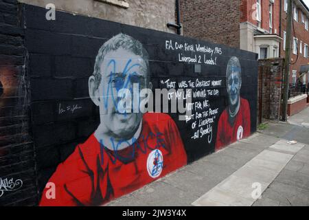 Mural of Ian St John and Roger Hunt, Liverpool FC street art, Sybil ...