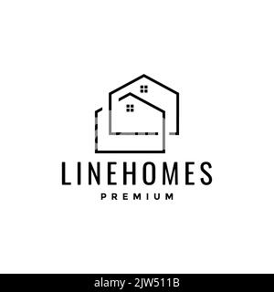 Minimalist flat simple design NEIGHBOR logo design Stock Vector Image ...