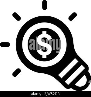 Ideas, money icon - Simple editable vector EPS file Stock Vector Image ...