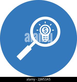 Ideas, money, search icon - Simple editable vector EPS file Stock ...