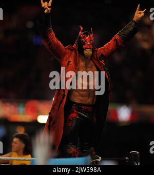 Edge during WWE Clash at the Castle, Cardiff 2022 (Karl Newton/SPP ...