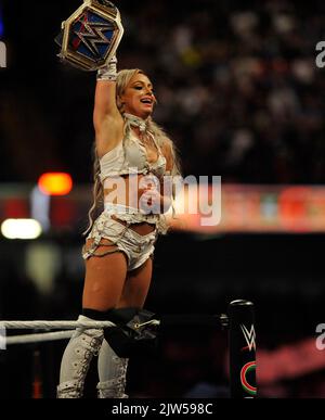 September 3, 2022: Liz Morgan during WWE Clash at the Castle, Cardiff ...