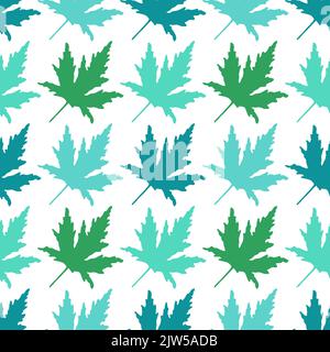 Autumn cartoon doodle seamless maple leaves pattern for wrapping paper ...