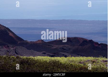 A beautiful scenery of the sandy Volcano "Chico IV" in Galapagos Island ...