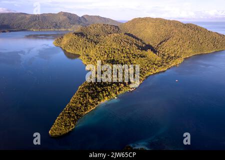 Aerial view of Batanta Island, Raja Ampat Indonesia Stock Photo - Alamy