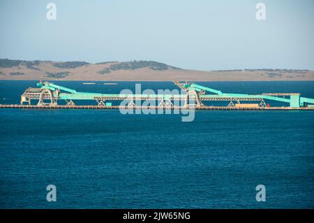 Grain Outloader in Port Lincoln - South Australia Stock Photo - Alamy