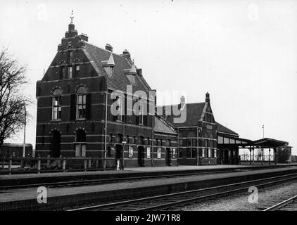 View on the platform side of the N.S. station Culemborg in Culemborg ...