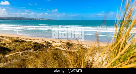 Gwithian beach, Hayle. Stunning long sandy beach that runs from Godrevy ...