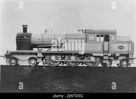 Image of the steam locomotive No. 1204 from the series 1201-1219 of the ...