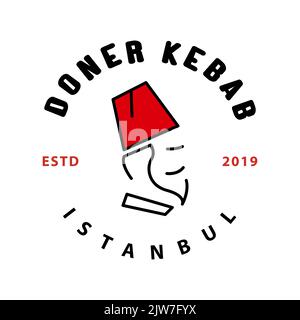 Doner Kebab sign vintage logo Stock Vector Image & Art - Alamy