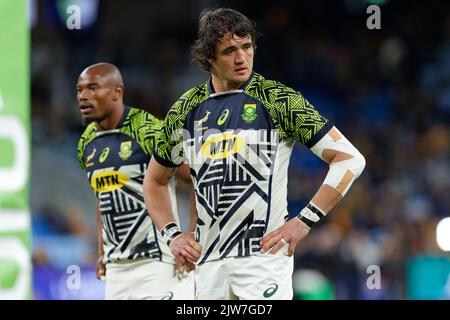 Franco Mostert of South Africa seen in action during the Quilter ...