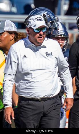 September 03 2022 Reno, NV USA Nevada head coach Ken Wilson on the ...