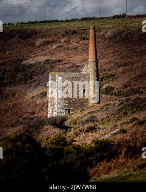 Exploring the old mine of Rinsey Cornwall. Stunning views over the ...