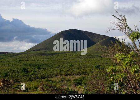 A beautiful view of Galapagos island under the blue clear sky Stock ...