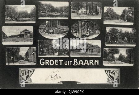 Collage of 12 faces in Baarn Stock Photo - Alamy