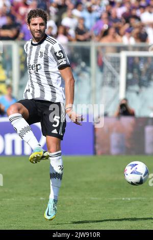Firenze, Italy , 03rd September , 2022 Pictured left to right, Mattia ...