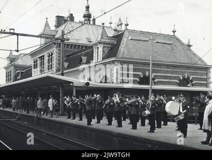 Image of the music corps of the Delft police music association ...