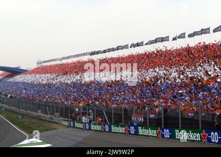 ZANDVOORT, Netherlands. , . in Zandvoort, the logest national flag by ...