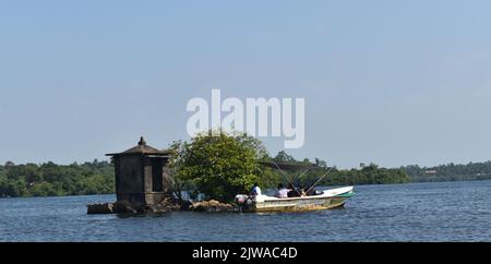 The smallest islet in Madu Ganga Lake is called “Satha Paha Doowa ...