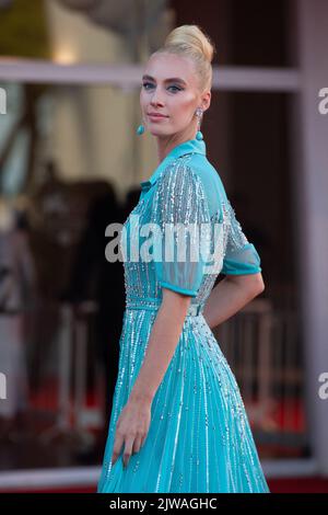 Magda Swider attending the L'Immensita Premiere during the 79th Venice ...