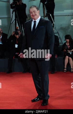 Bredan Fraser attending The Whale Premiere during the 79th Venice ...