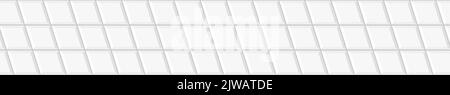 White rhombus tile slanted seamless pattern. Interior or exterior ...
