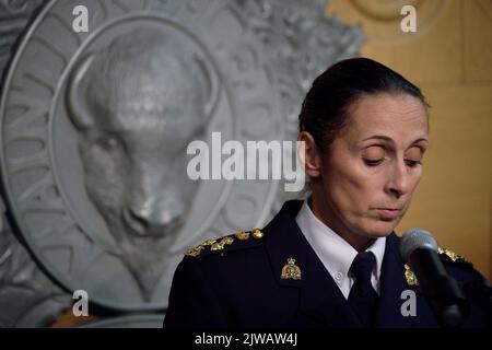 Regina, Canada, Sept. 5, 2022. Assistant Commissioner Rhonda Blackmore ...
